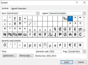 Prime Symbol (Meaning, Type on Keyboard, Copy & Paste) - Symbol Hippo