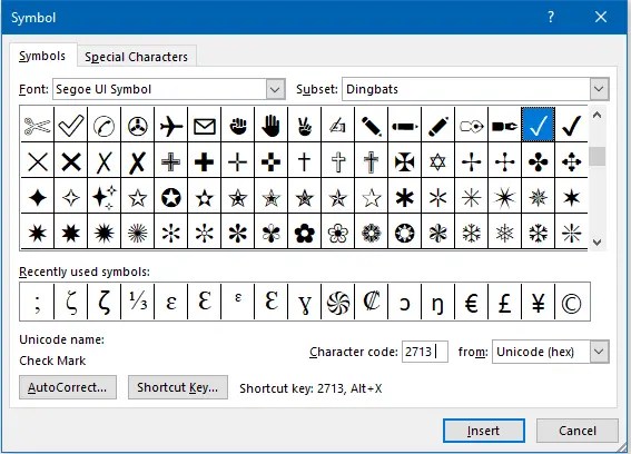 Check Mark Symbol Text (Meaning, Type on Keyboard, Copy & Paste ...